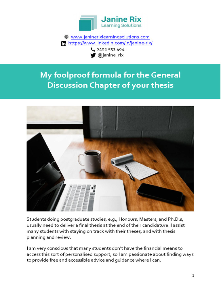 how to write general discussion | Download Free PDF | Thesis ...