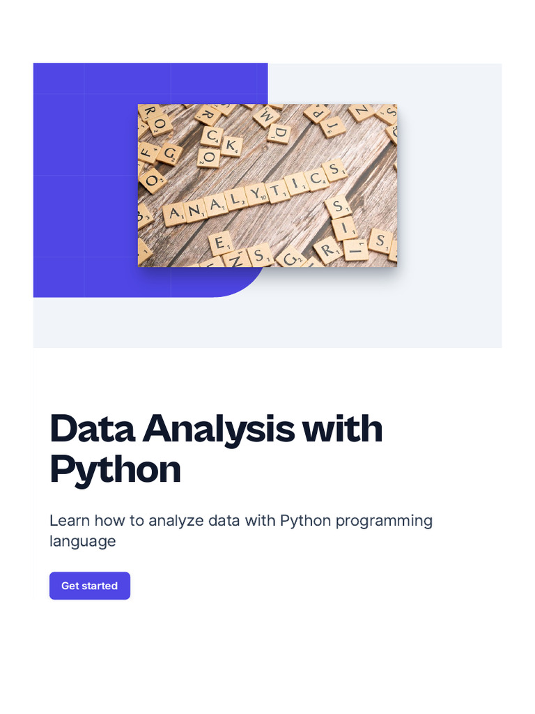 data-analysis-with-python | Download Free PDF | Data Analysis | Statistics data-analysis-with-python | Download Free PDF | Data Analysis | Statistics