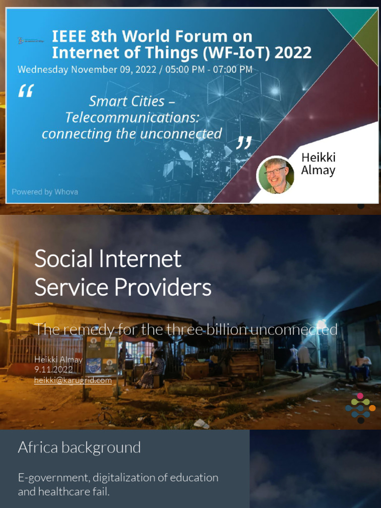 Social ISPs - The Remedy For The 3 Billion Unconnected | PDF | Internet ...