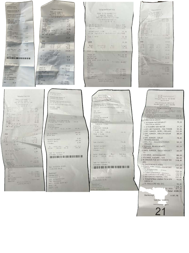 Kvitering Faktura Skolehage Compressed | PDF