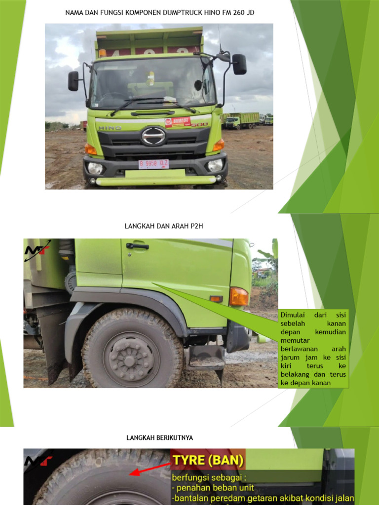 19.NAMA DAN FUNGSI KOMPONEN UTAMA DT HINO JD 260 FM 500 | PDF