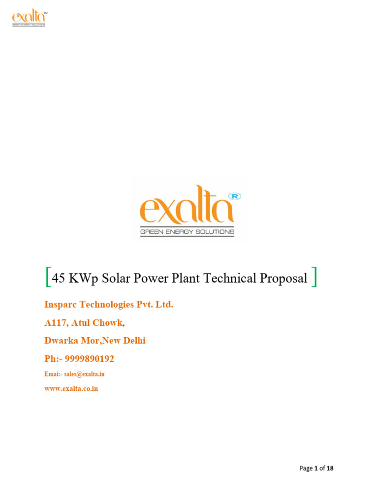 200kwatt On Grid Proposal | PDF | Solar Power | Solar Panel