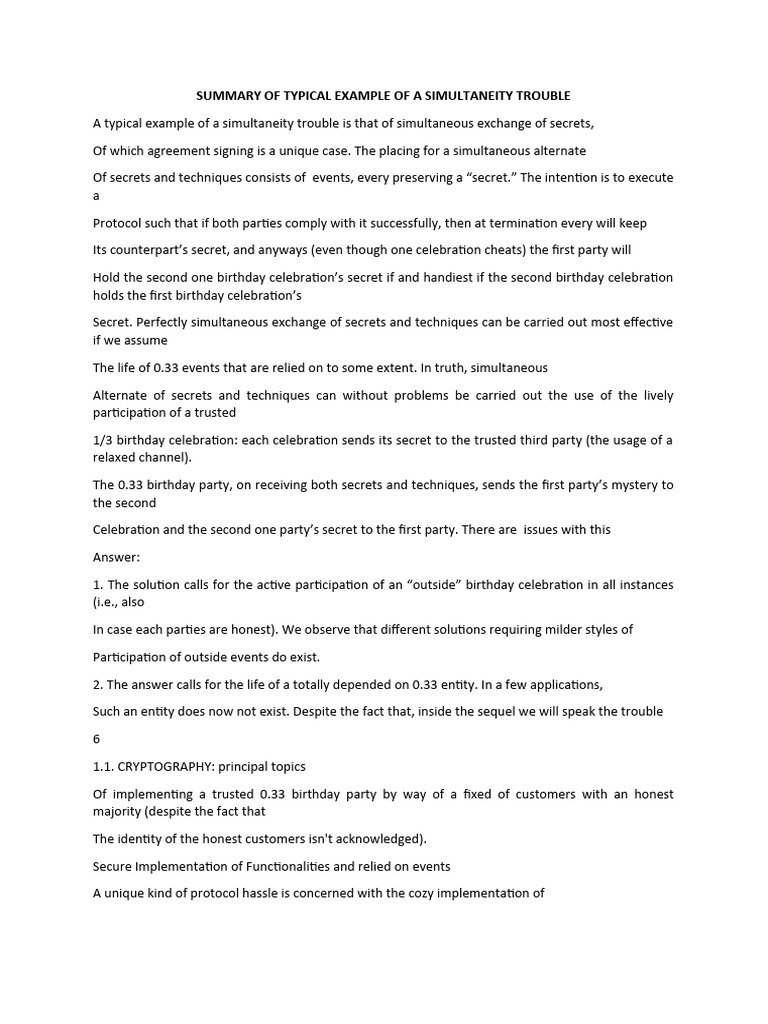 Summary of Typical Example of A Simultaneity Trouble | PDF | Variance ...