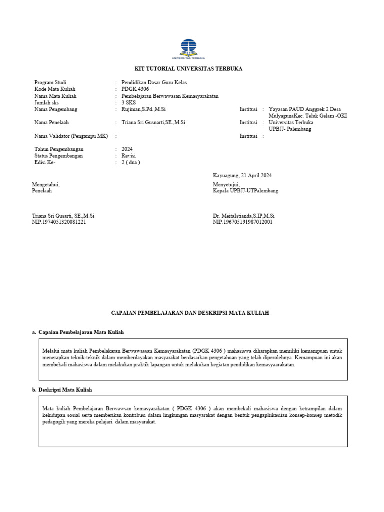 Rat - Sat PDGK4306 2024.1 | PDF