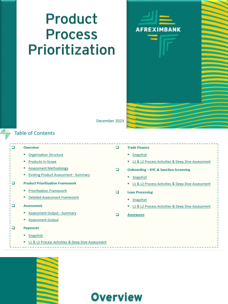 Phase 1 - Product Prioritization Report | PDF | Outsourcing | Letter Of Credit