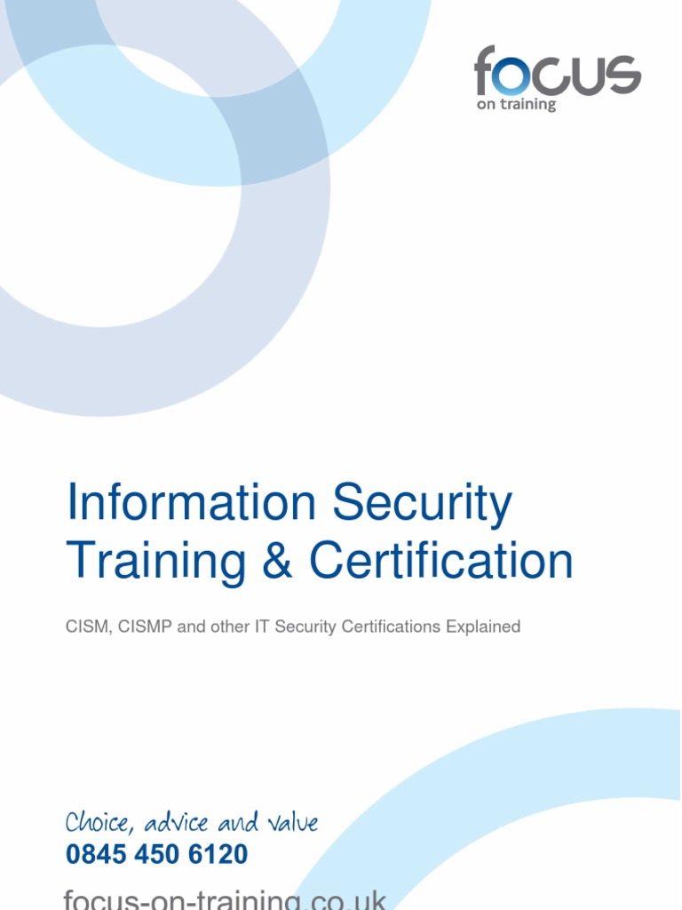 Information Security Training and Certification 1.02 | PDF | Comp Tia ...