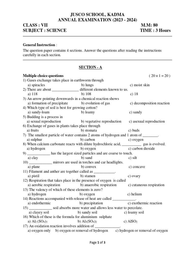 Science Class 7 Upload | PDF | Oxygen | Cellular Respiration