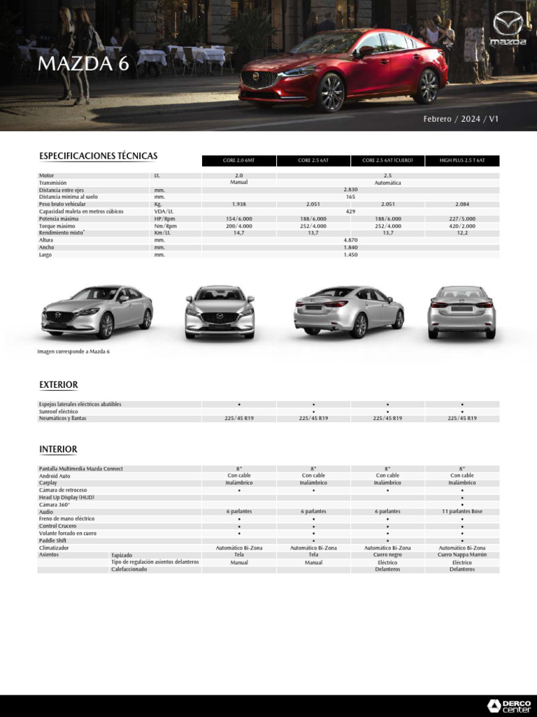 Mazda 6 | PDF | Sedanes | Carros deportivos