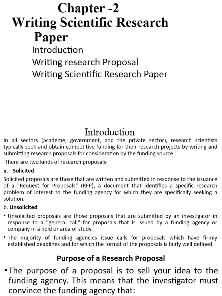 Chapter 2 Writing Scientific Research Paper | PDF | Swot Analysis | Methodology