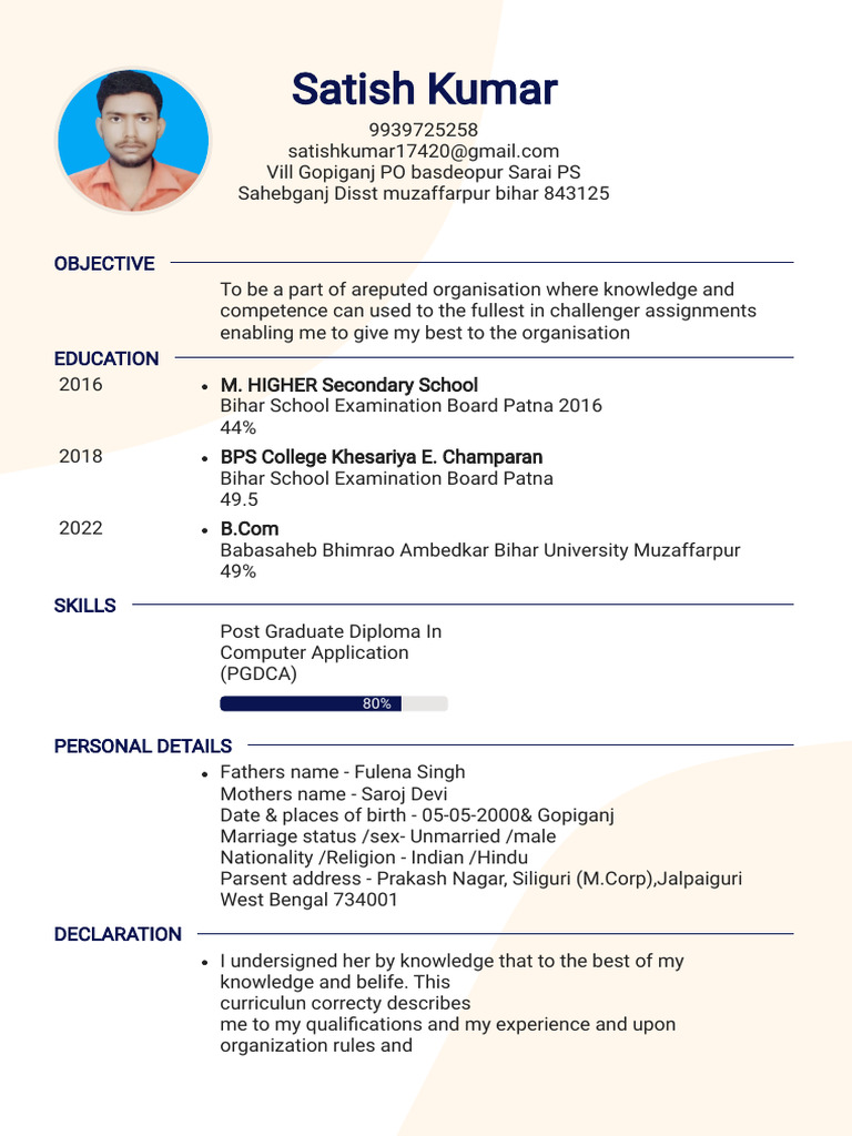 Satishkumar CV F | PDF