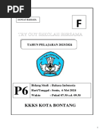 Soal Try Out Kelas 6 TP 2024 2025 Bahasa Indonesia Plus Jawaban | PDF