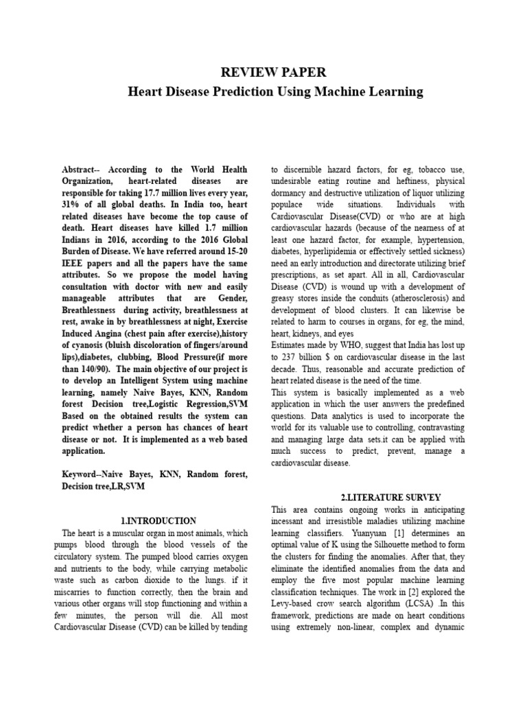 Heart Disease Prediction with ML Techniques | PDF | Artificial Neural ...