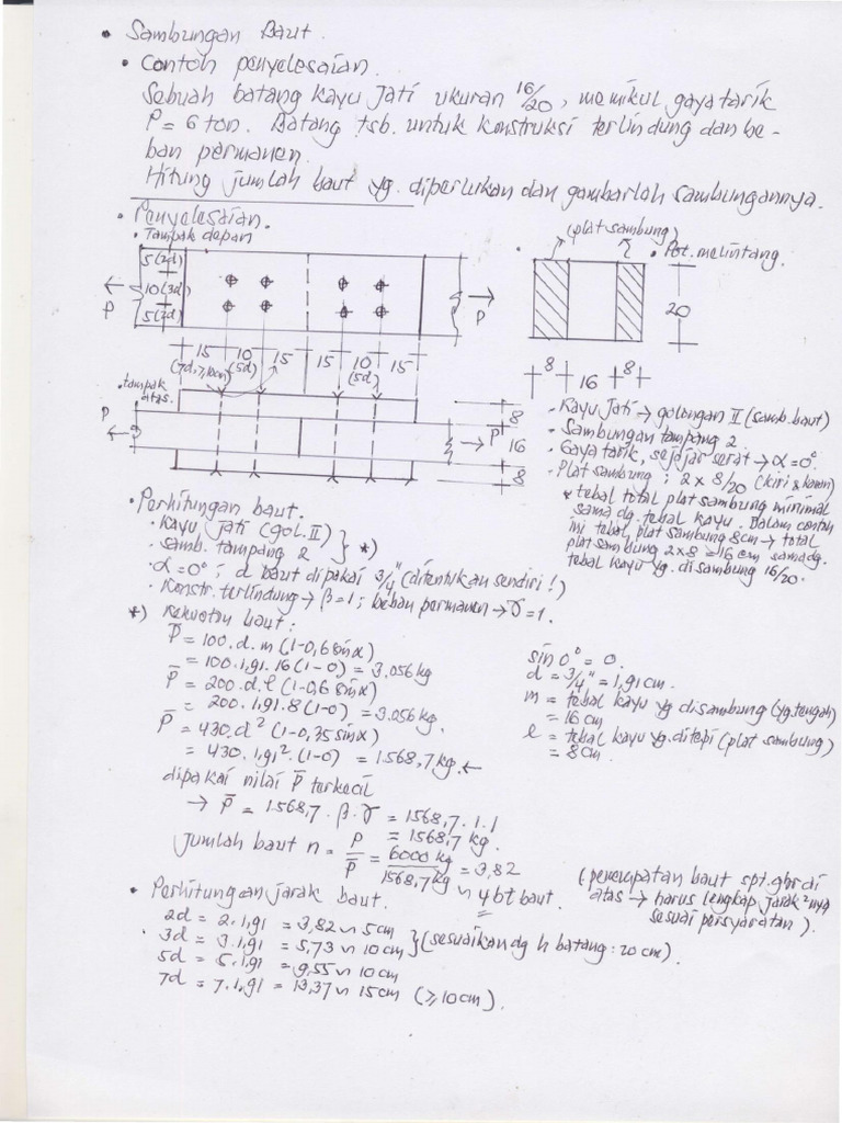 Contoh dan Tugas Samb Baut 22 23 | PDF