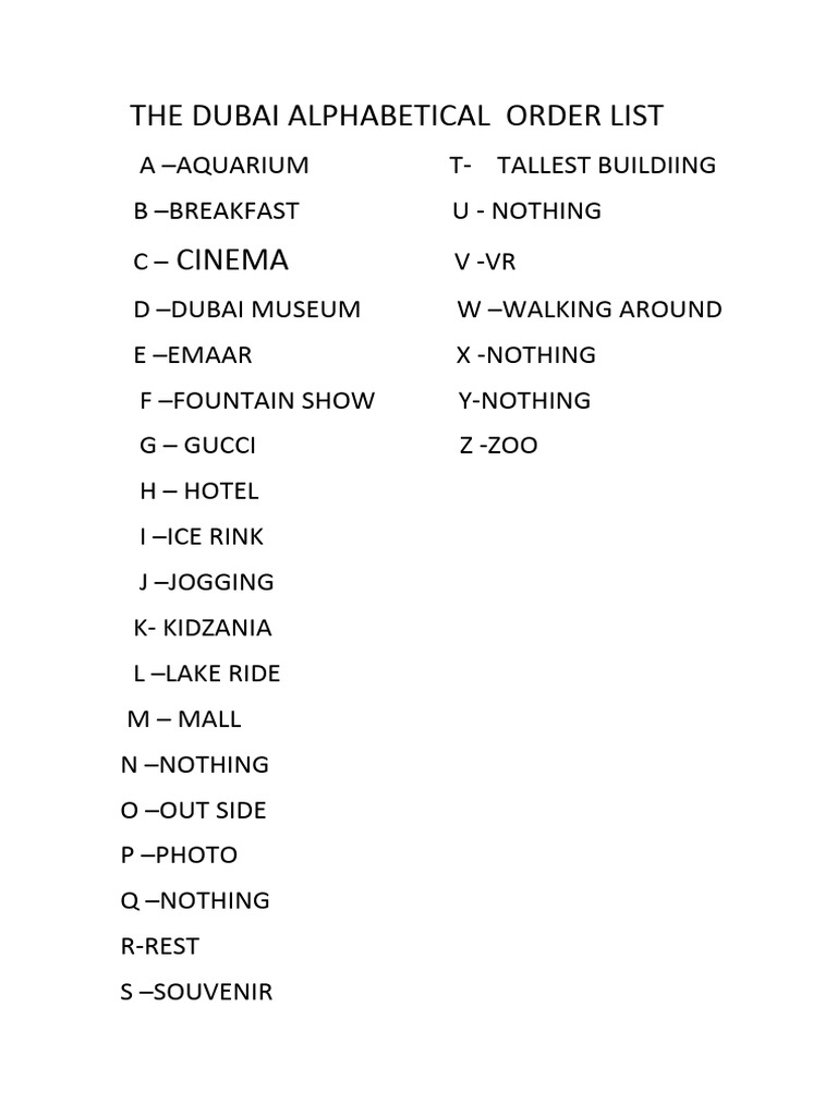Reverse Order List C