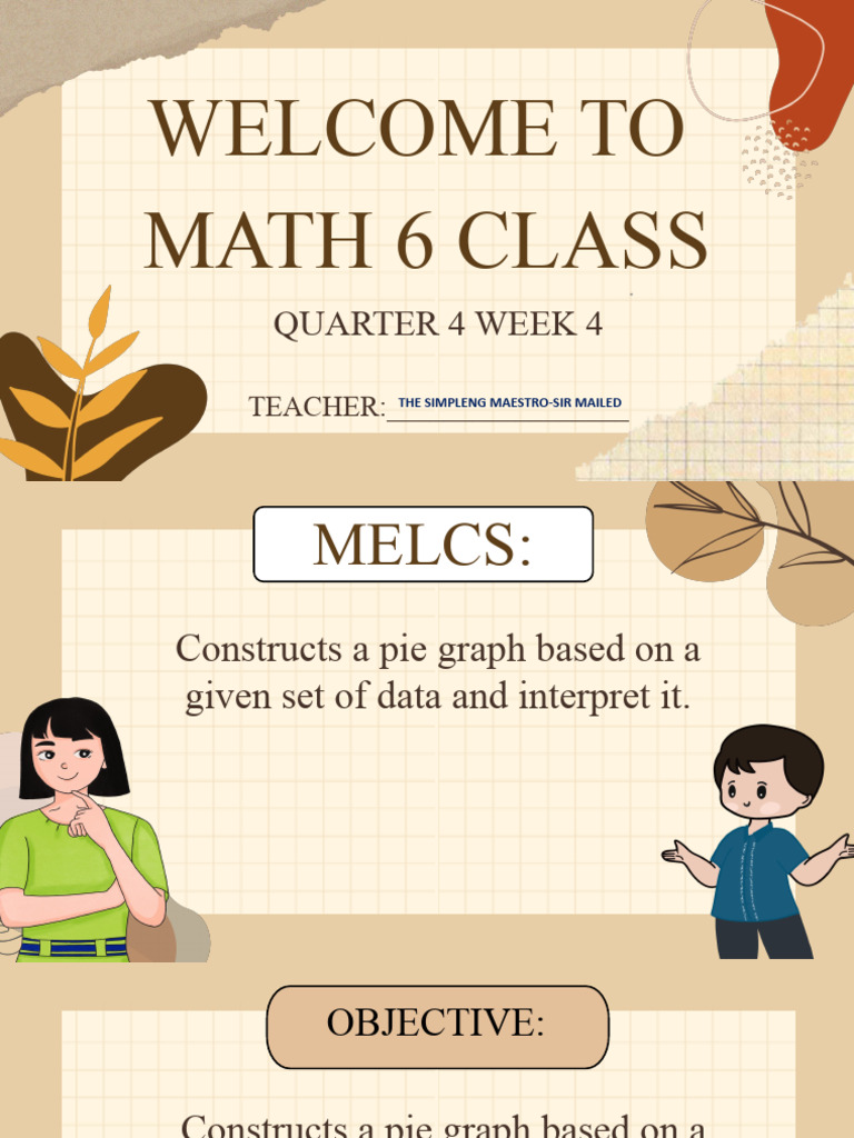 Math 6 Q4W4 | PDF | Pie Chart