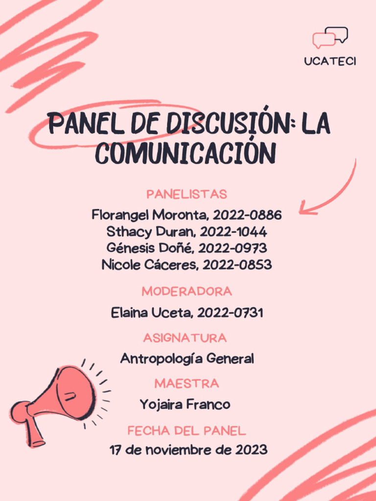 Informe Del Panel de La Comunicacion | PDF | Comunicación | Lingüística