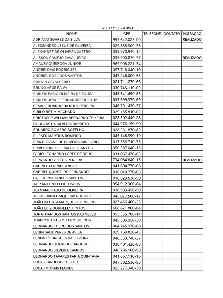 Planilha 5 R C MEC PDF
