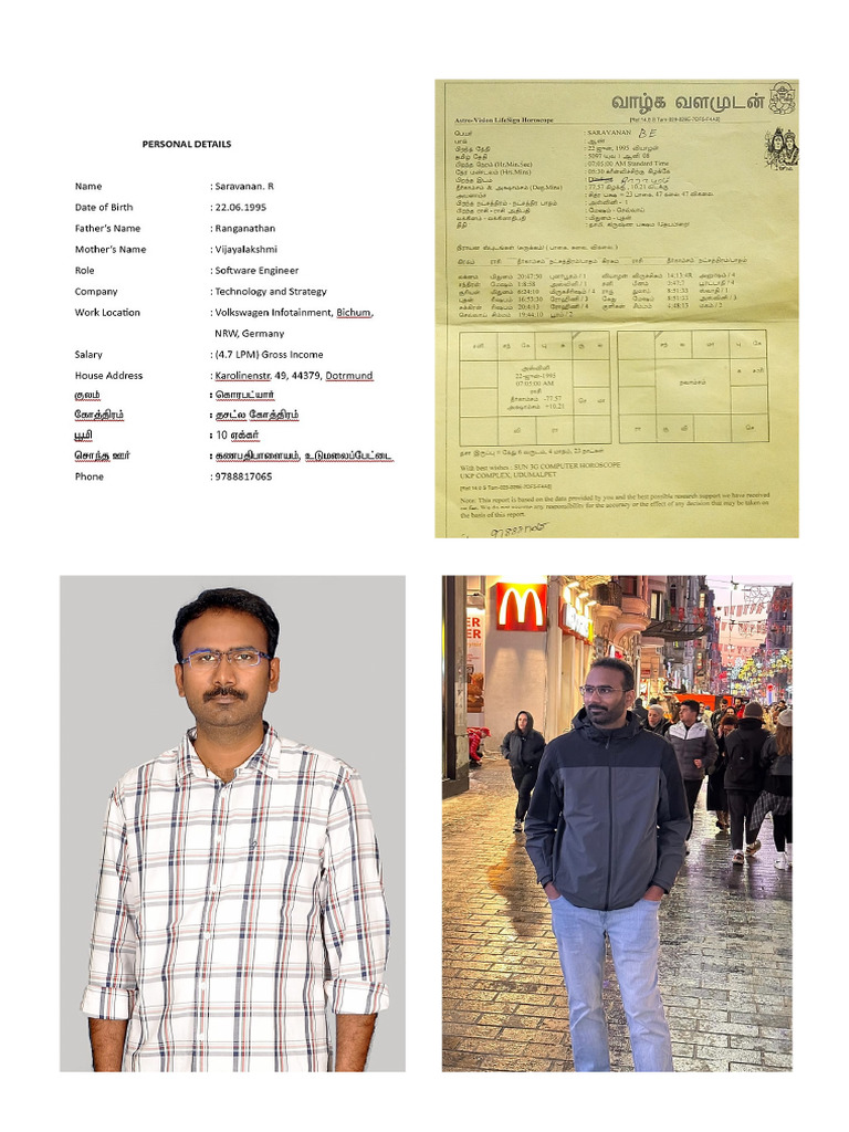 Saravanan Horoscope | PDF
