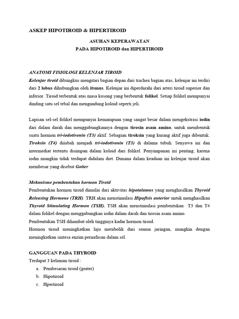 Askep Hipotiroid | PDF