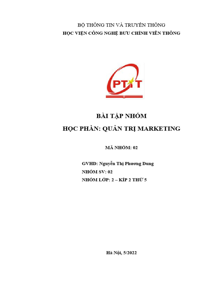 Nhóm2 - BTN - QTM - PTIT - N2 - K2T5 | PDF