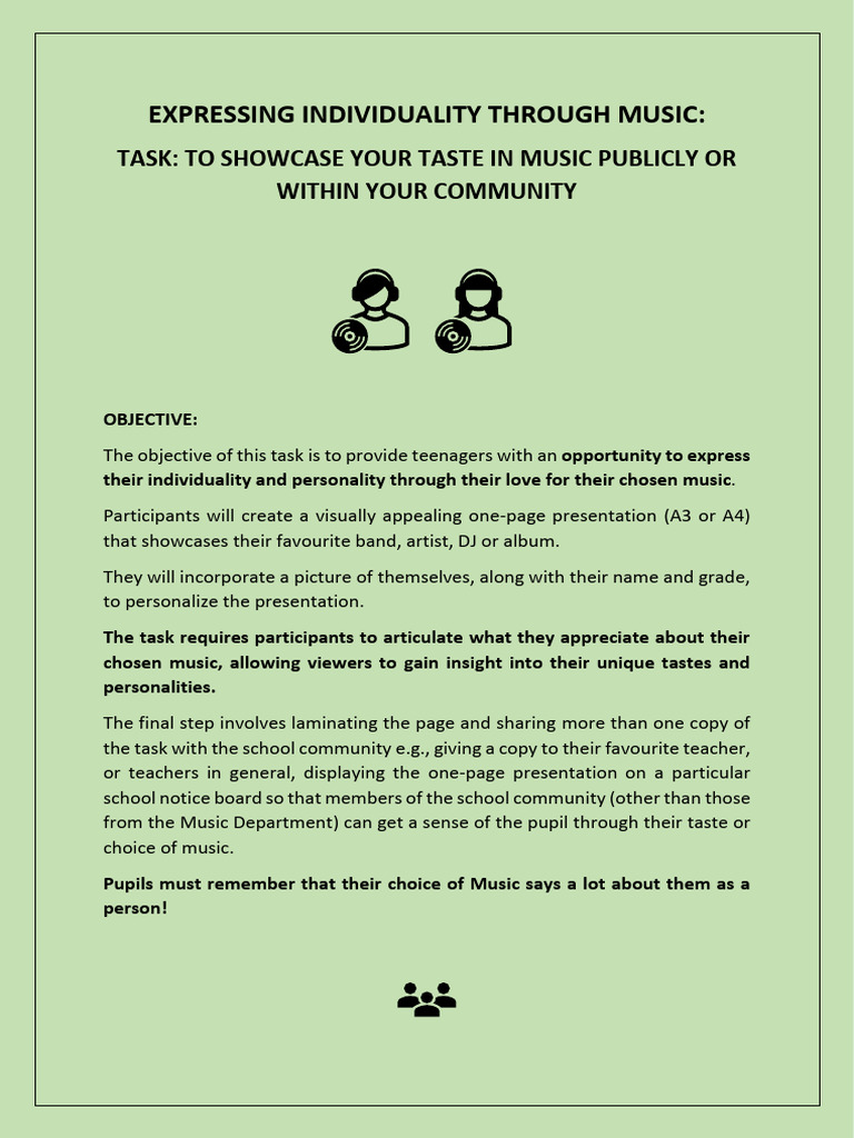 Expressing Individuality Through Music | PDF | Learning | Cognitive Science