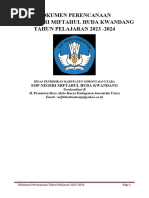 Panduan Penyusunan Kosp Tahun Pelajaran 2025 | PDF