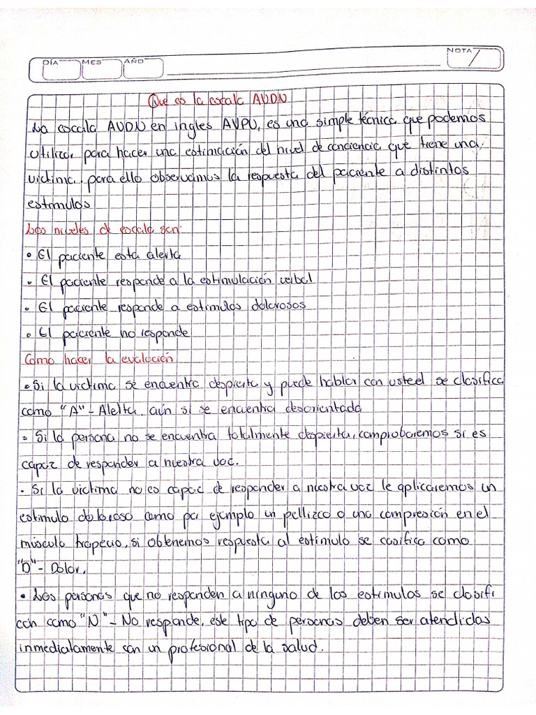 AVDN Escala | PDF