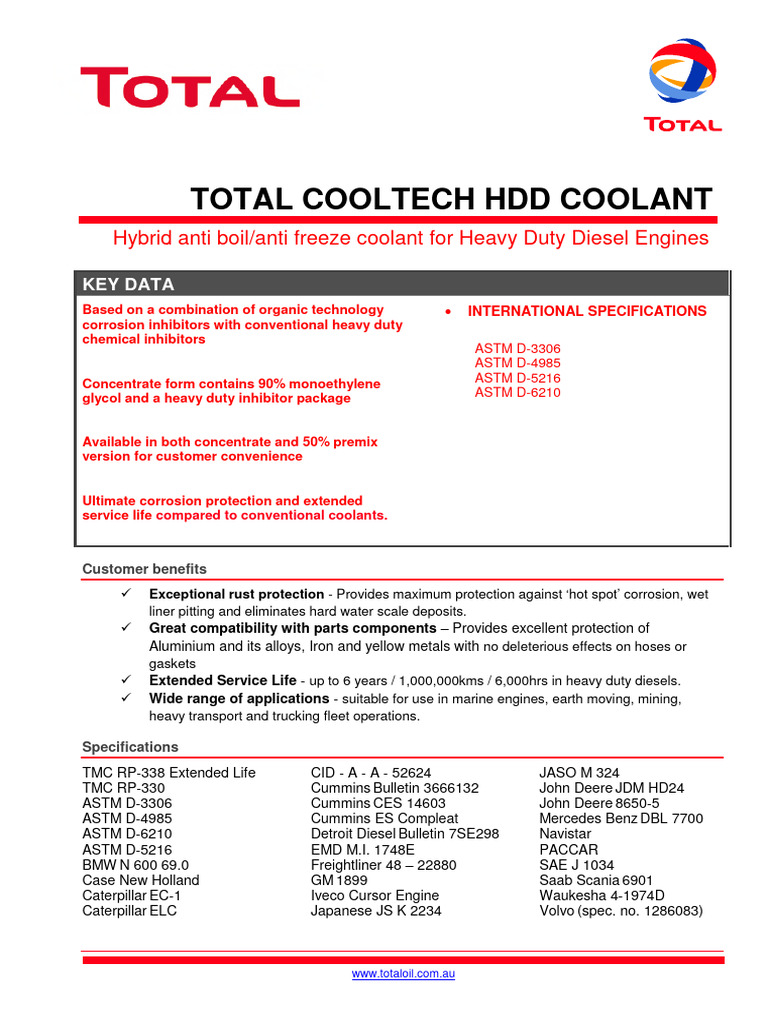 Cooltech HDD Coolant | PDF | Materials | Chemical Substances