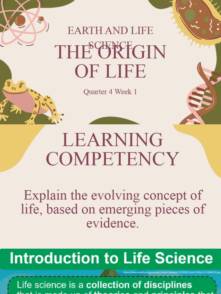 4th Quarter Lesson 1 | Download Free PDF | Abiogenesis | Life