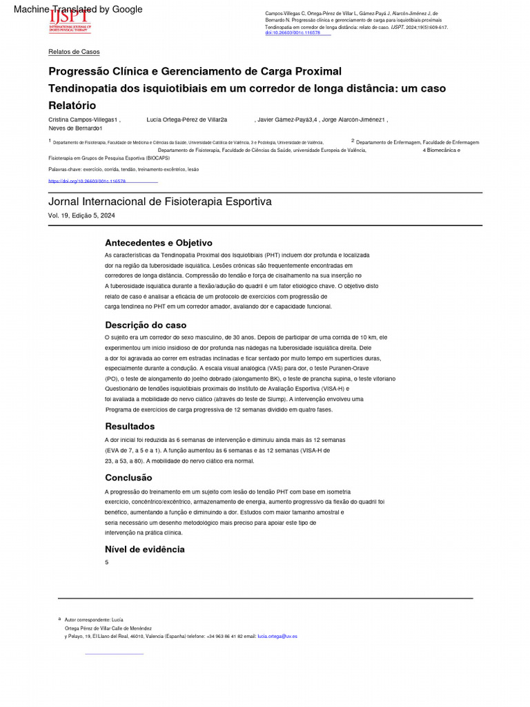 Clinical Progression and Load Management For Proximal Hamstring ...
