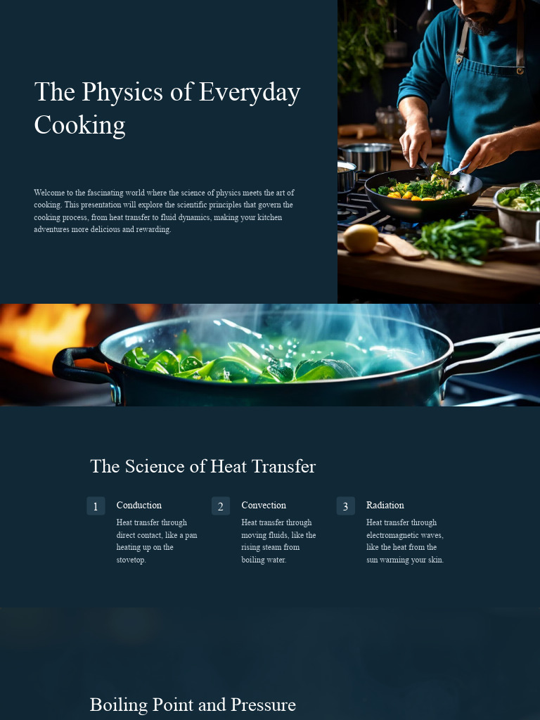 Cooking Physics Explained | PDF | Heat Transfer | Cooking