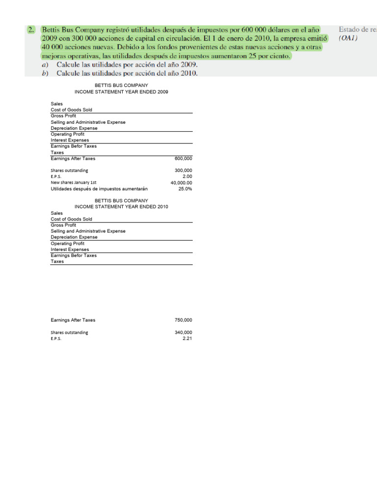Selected Problems Chap 2 | PDF | Income Statement | Expense