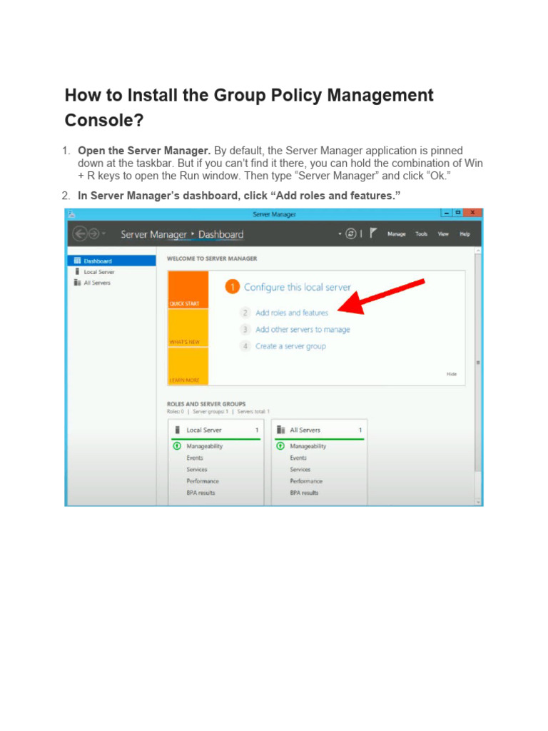How To Install The Group Policy Management Console? | PDF | Group Policy | Microsoft Software