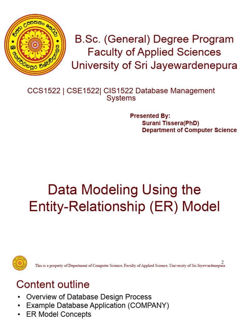 l5 Csc209 3.0 Dbms Erd p2 | PDF | Conceptual Model | Databases