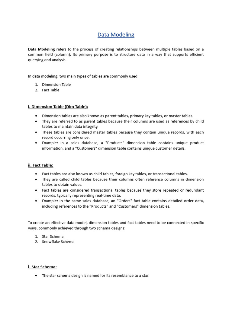 Data Modeling | Download Free PDF | Table (Database) | Data Model