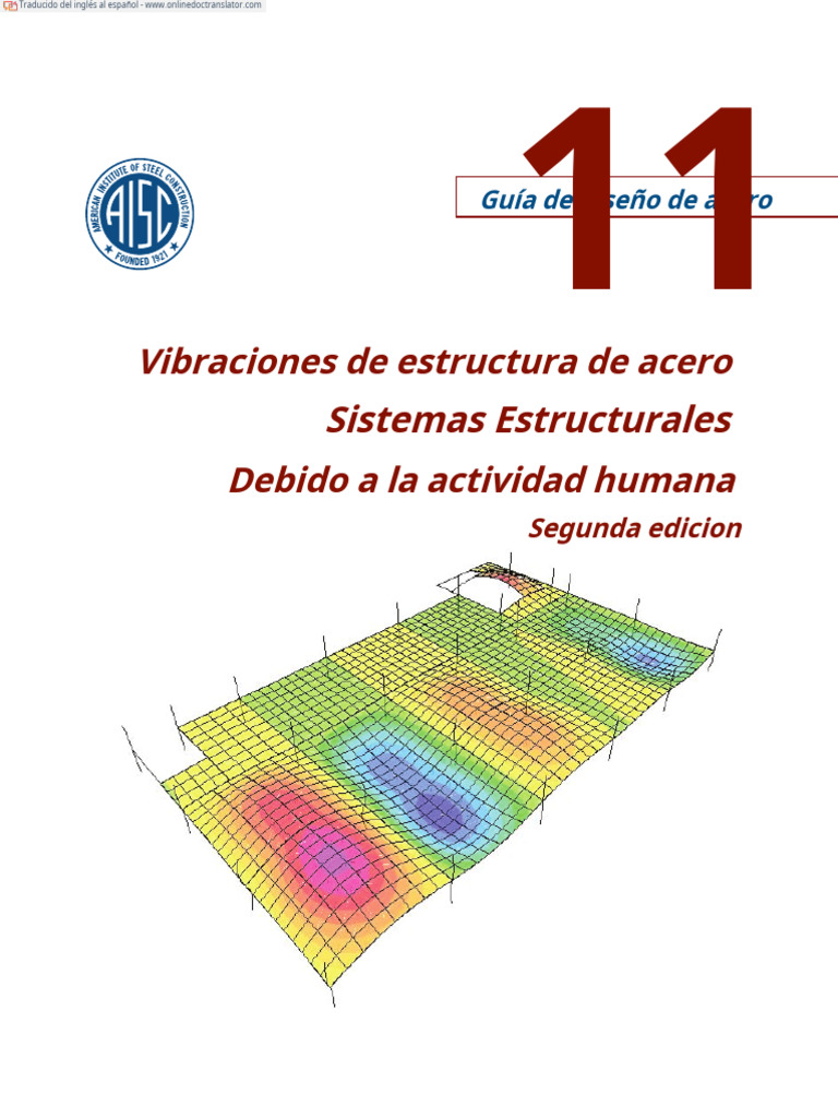 AISC Design Guide 11 Vibrations of Steel Framed Structural Systems - En ...