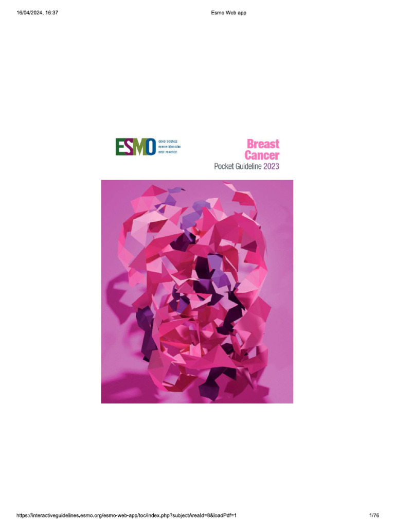 ESMO Pocket Guidelines 2023 | PDF