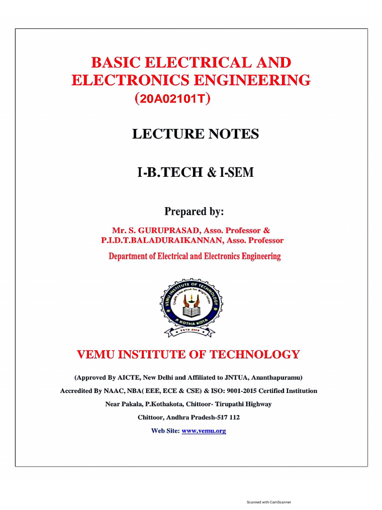 16 - 02 - 2023 - 1894968801 BEEE Vemu | PDF | Amplifier | Bipolar Junction Transistor