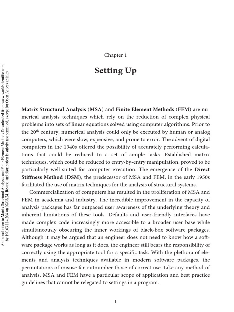 2017 Setting Up | PDF | Structural Analysis | Finite Element Method