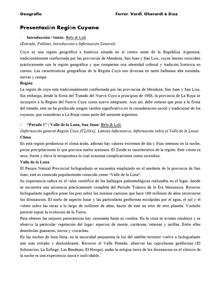 Geografía y Cultura de Cuyo | PDF | Vinificación | Vino