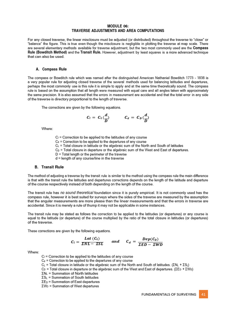 Module 06 - Survey 223 | PDF | Area | Latitude