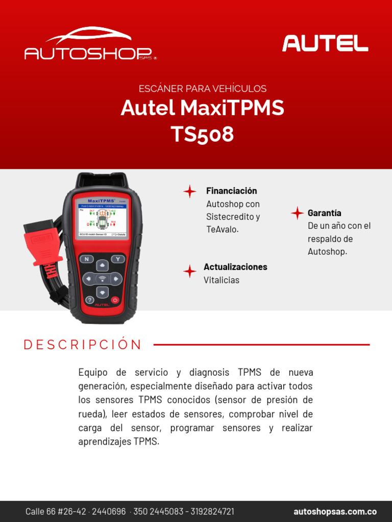 Autel MaxiTPMS TS508 | PDF