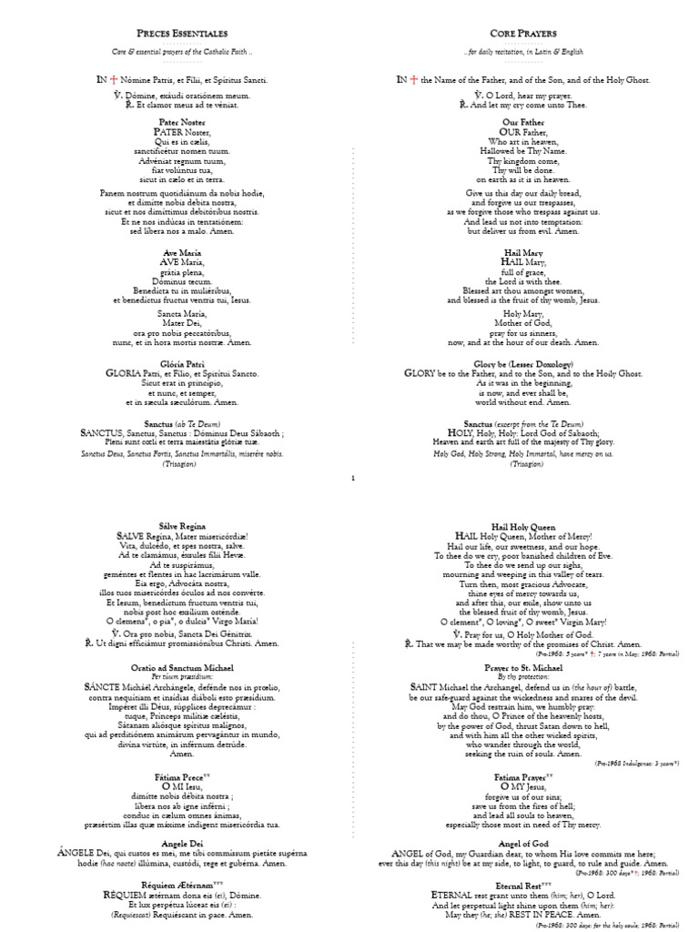 Preces Essentiales | PDF | Christian Prayer | Worship