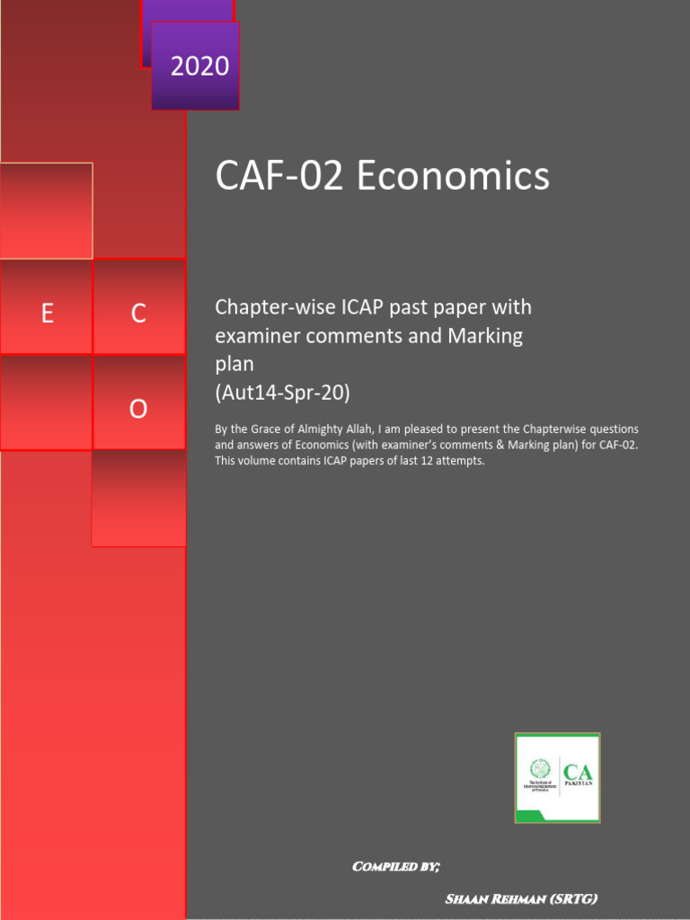 Economics Icap Chapterwise Past Papers PDF | PDF | Elasticity ...