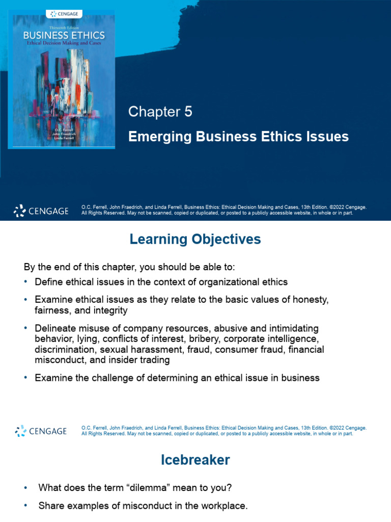 Ferrell BE 13e CH05 Instructor PPT Final | PDF | Bullying | Loans