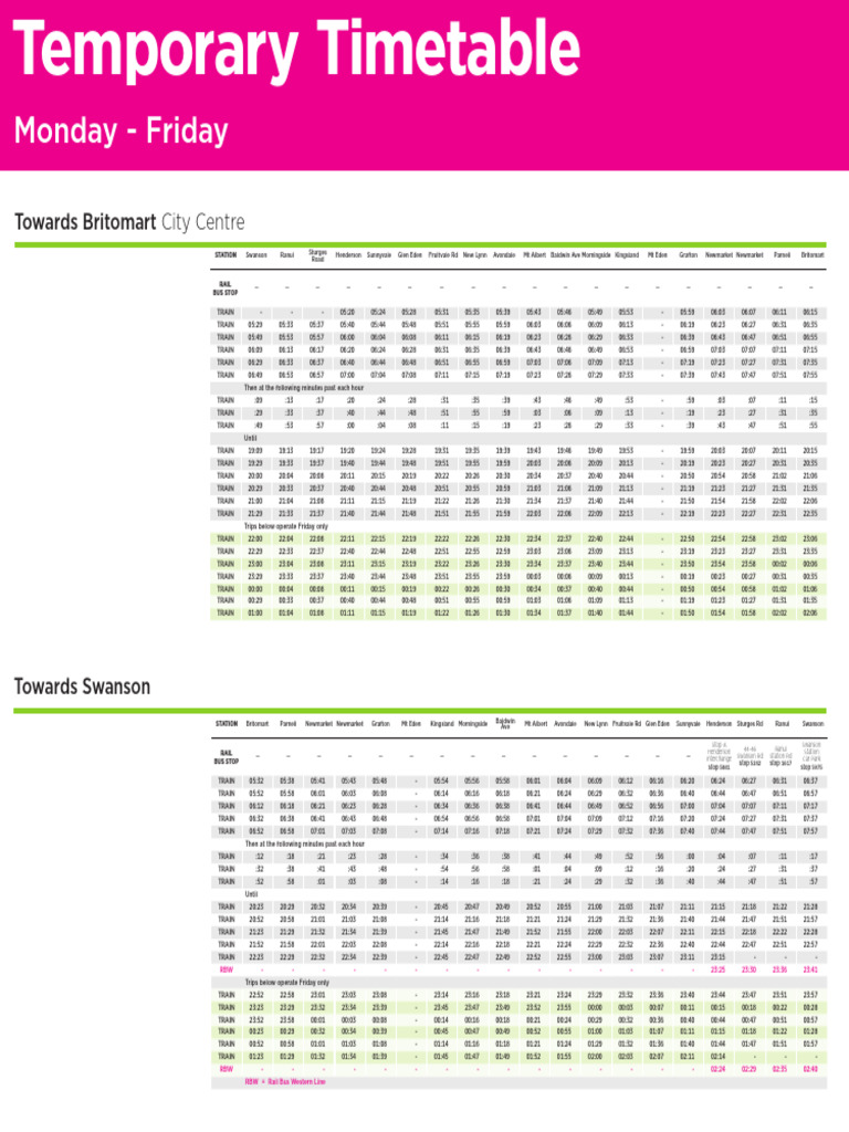 Western Line Mon To Fri 1 | PDF | Transport | Public Transport