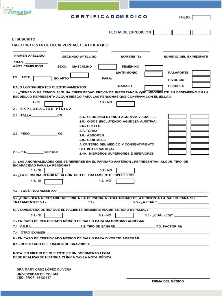 Certifica Do Medico | Descargar gratis PDF | Programas sociales ...