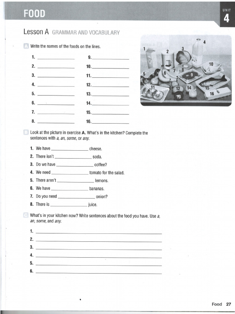 Unit 4 Workbook 1A | PDF