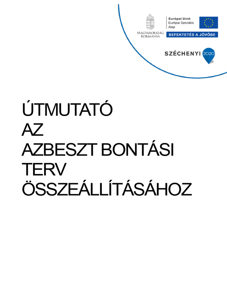 Utmutato Az Azbeszt Bontasi Terv Osszeallitasahoz | PDF