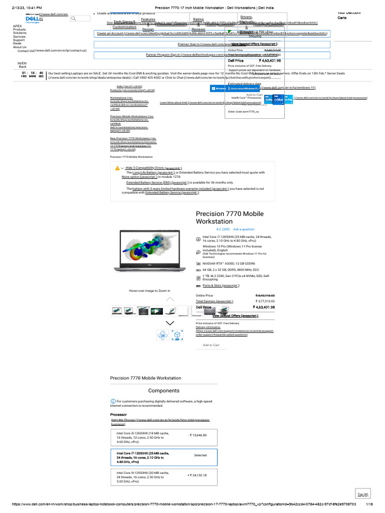 CAD Workstation | PDF | Solid State Drive | Dell